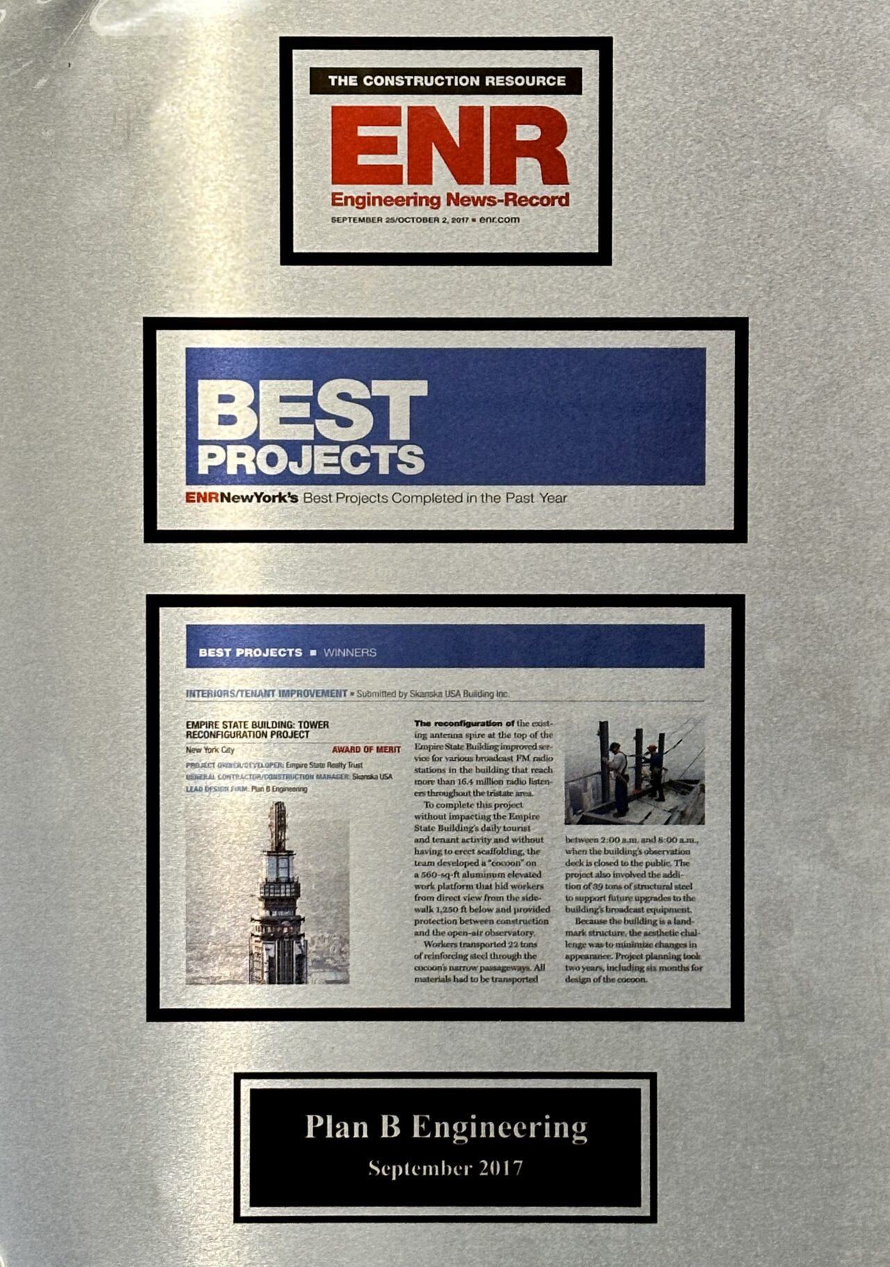 Empire State Building: Tower Reconfiguration - Plan B Engineering